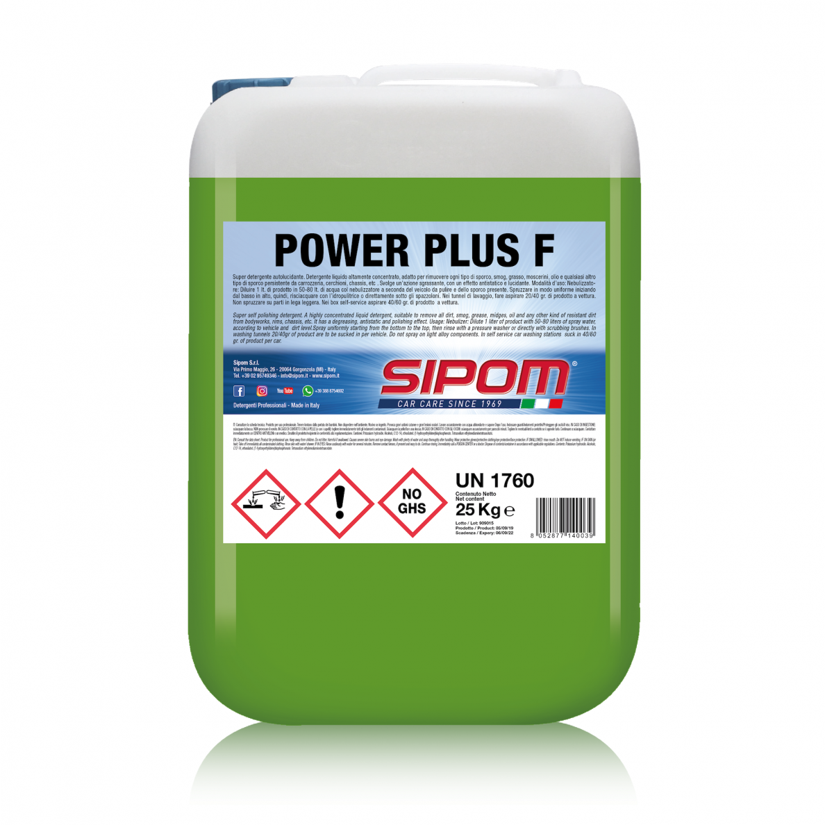 SIPOM POWER PLUS F 25kg, TFR, silny preparat myjący, aktywator mycia ...
